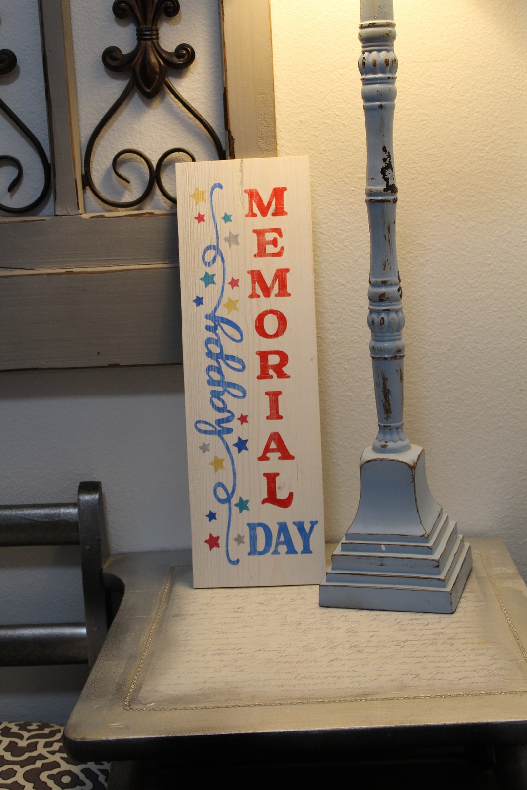 Happy Memorial Day Hand Painted Sign, Military, Plank Sign, Remembrance ...