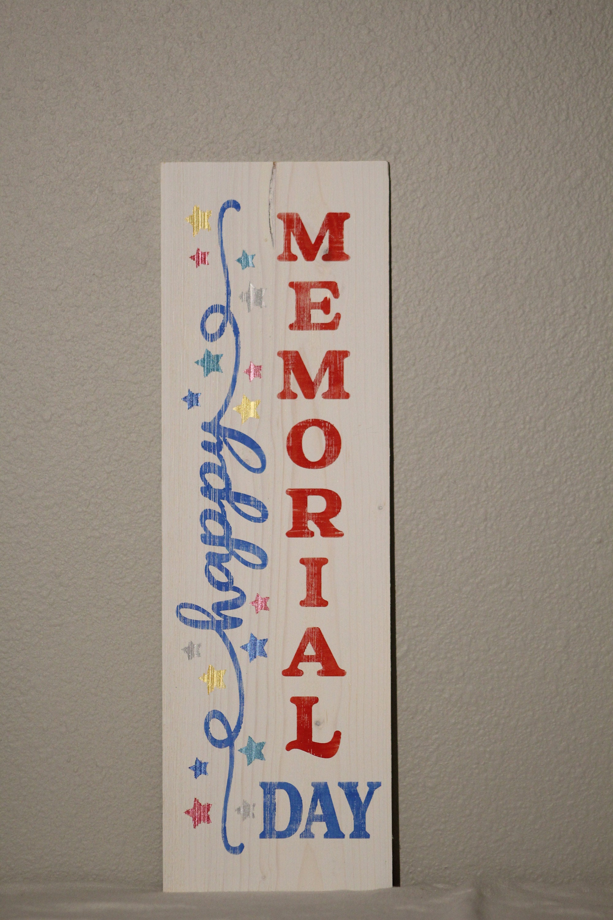 Happy Memorial Day Hand Painted Sign, Military, Plank Sign, Remembrance ...