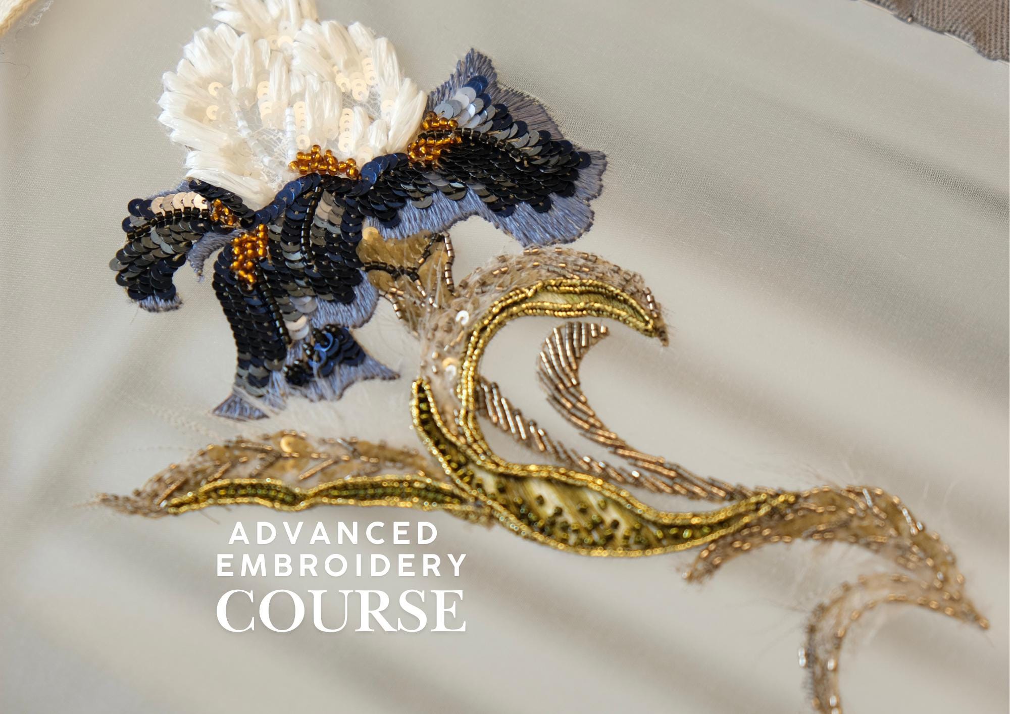 Advanced Haute Couture Embroidery Course – Level II + Bonus Course - Etsy