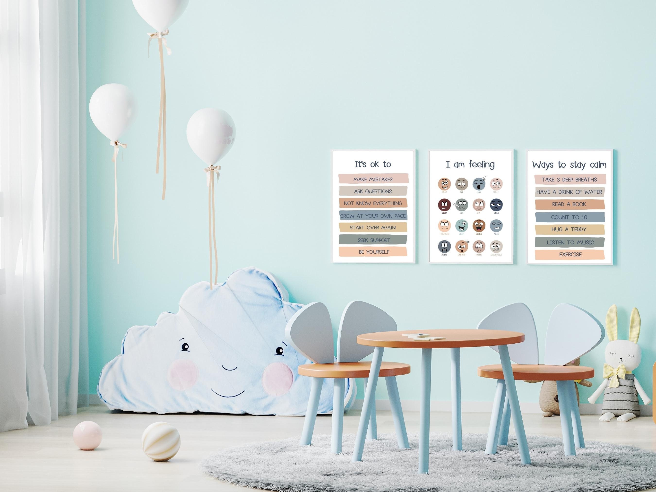 Set of 7 Calming Corner Posters, Montessori Classroom Decor, Homeschool ...