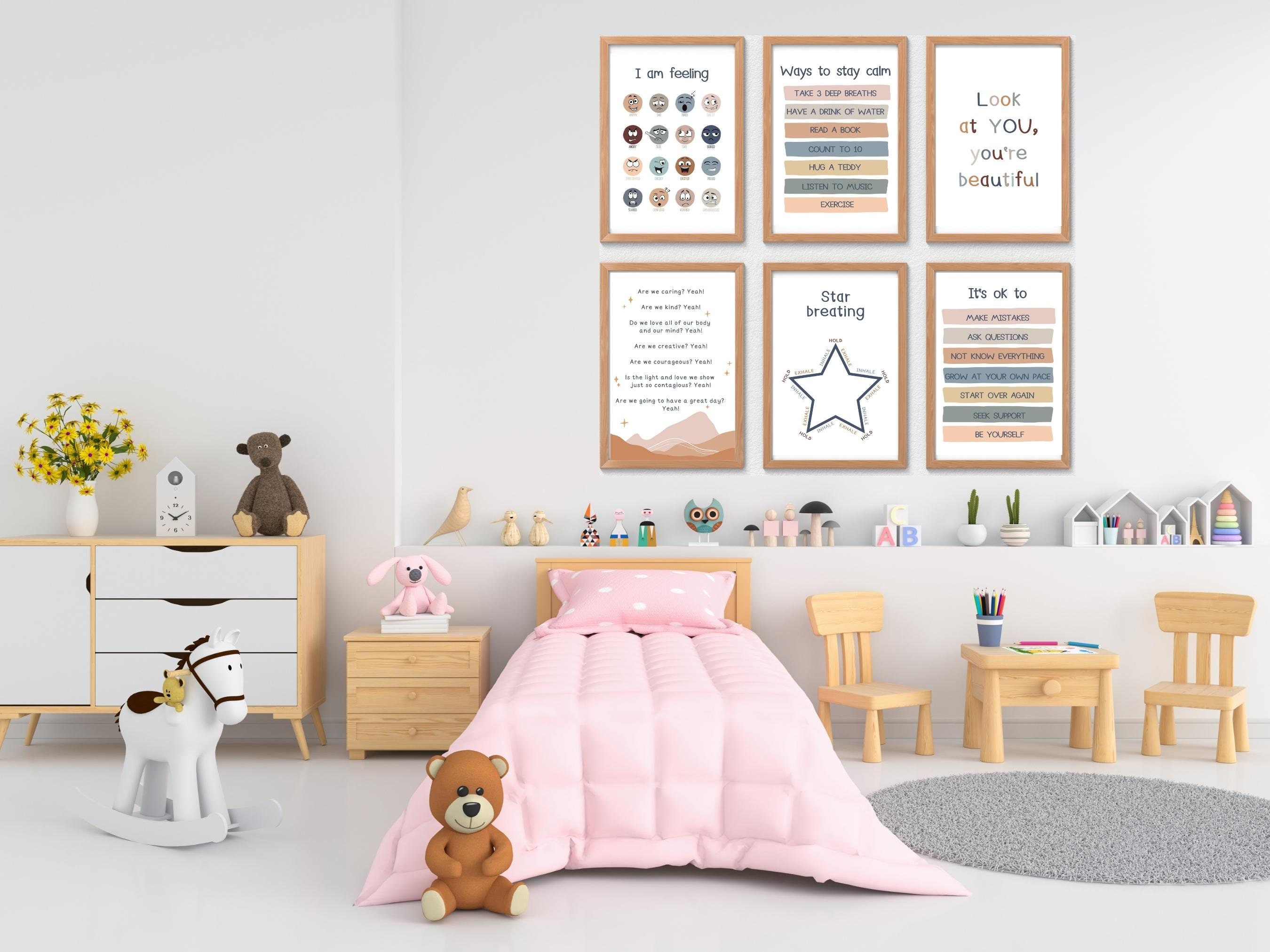 Set of 7 Calming Corner Posters, Montessori Classroom Decor, Homeschool ...