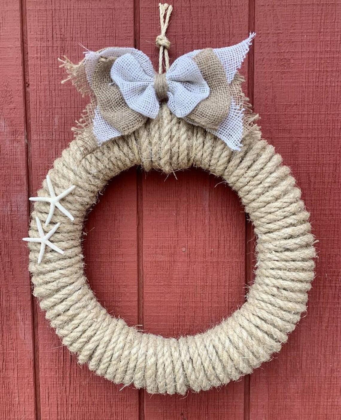 Nautical Rope Wreath Rope Wreathfront Door Wreath Coastal Wreathlarge ...