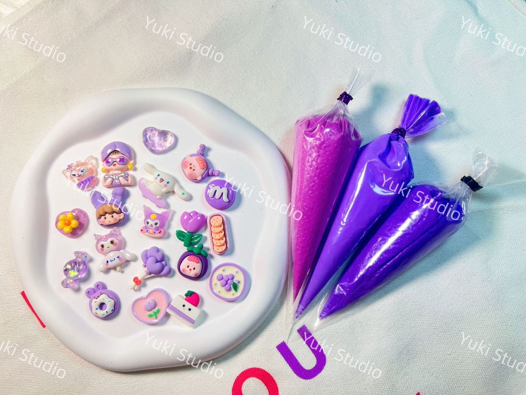 Decoden Cream Glue and Charms Kit ,decoden Kits for Beginners, Decoden ...