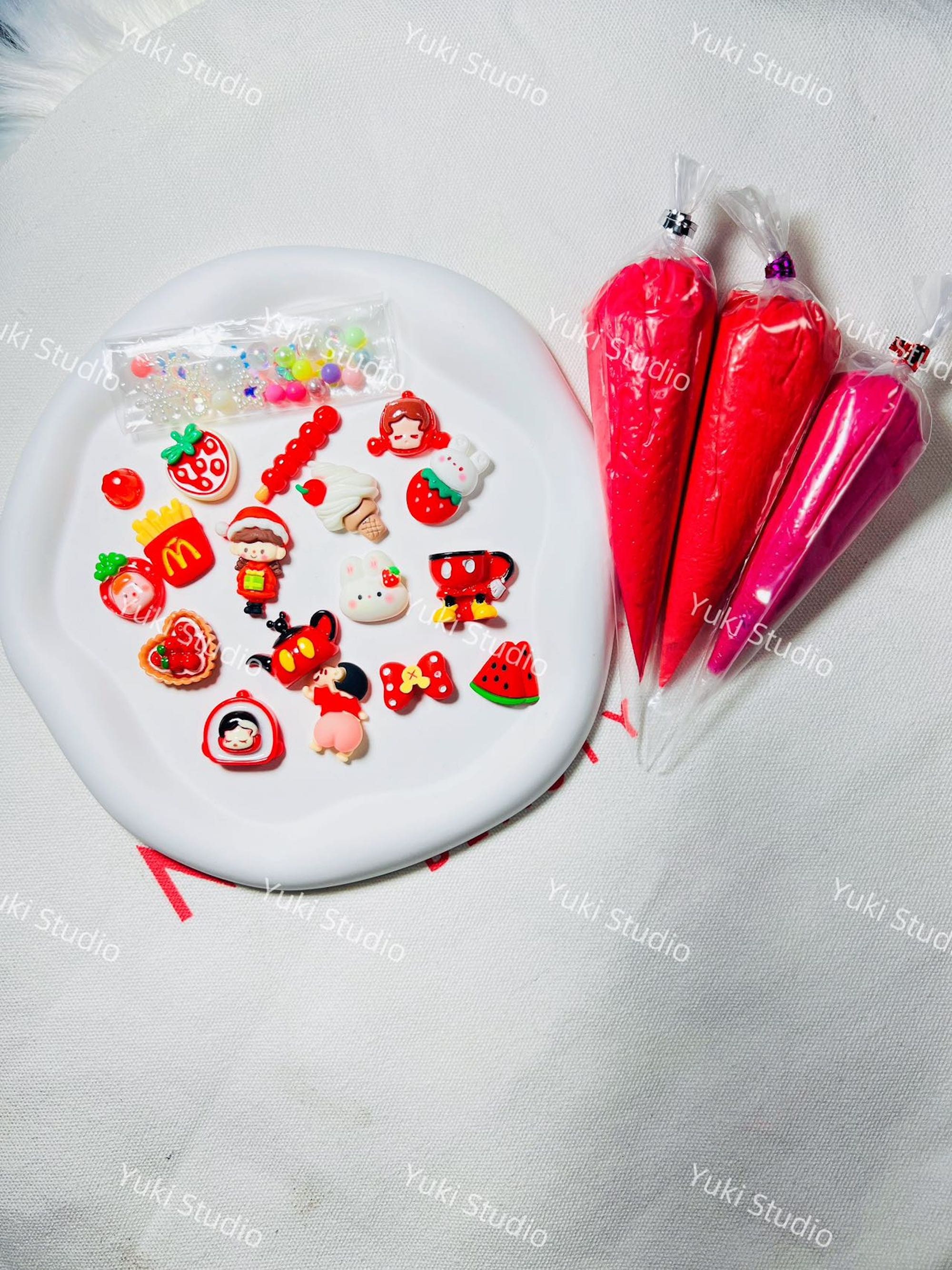 Decoden Cream Glue and Charms Kit ,decoden Kits for Beginners, Decoden ...