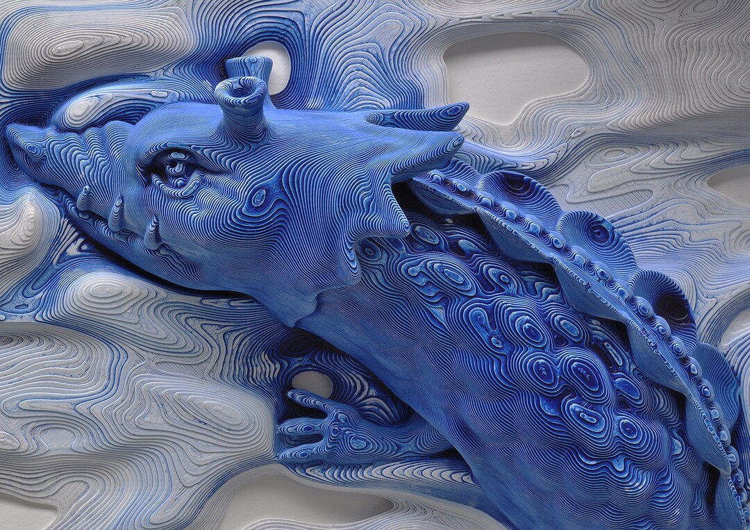 Carta Marina 1539: Balena Illustration of Classic Sea Monster in 3D ...