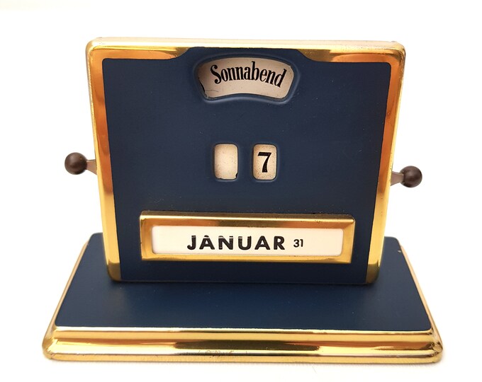Art Deco Perpetual Calendar Desk Calendar by Jakob Maul Germany 1930s ...