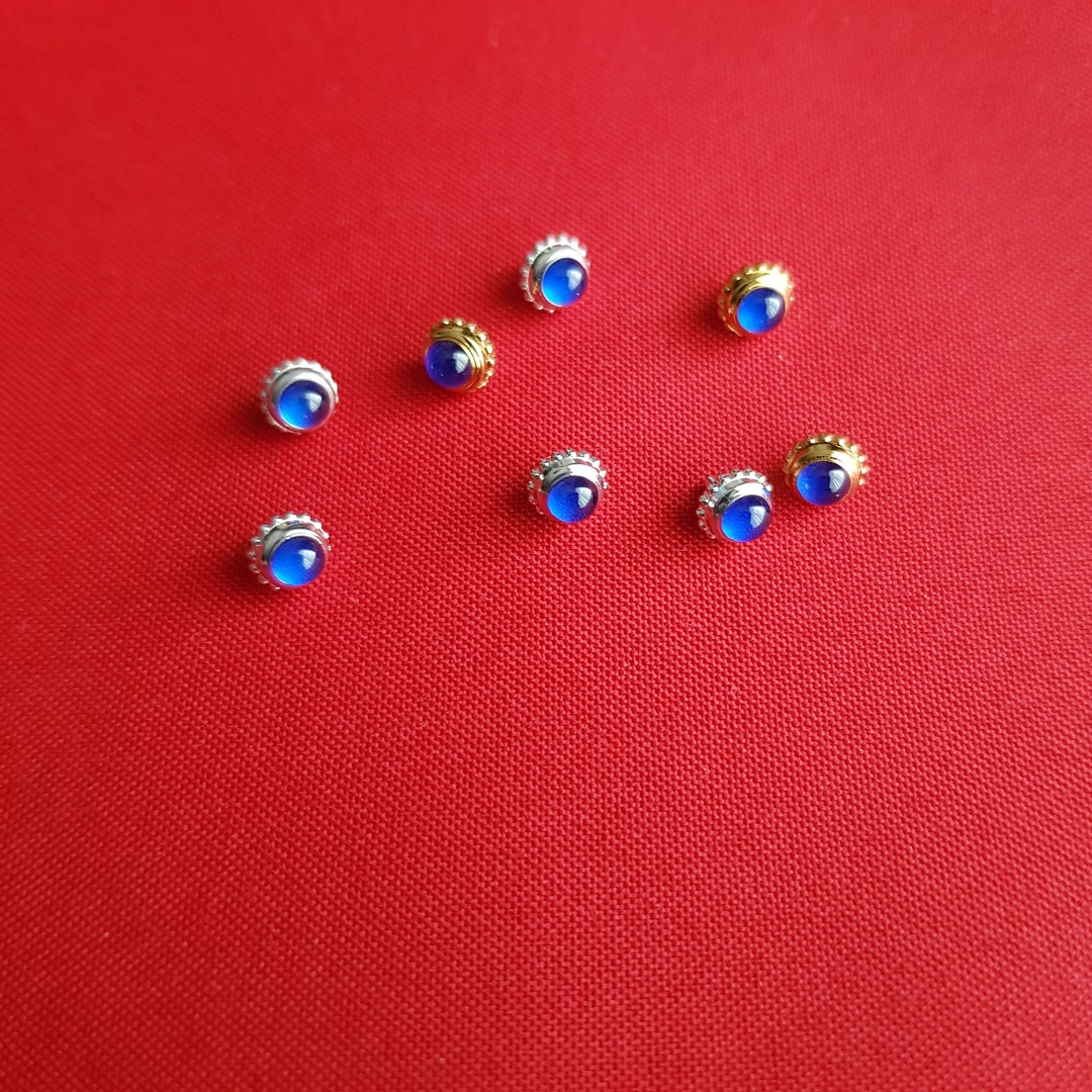 Cartier Watch Crowns 8 Pieces With Blue Spinel Stones - Etsy