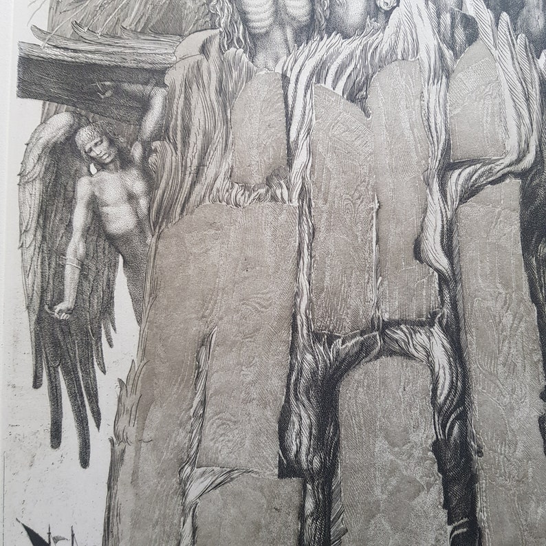 Ernst Fuchs "the Prison of Icarus" Etching 1975, Signed Numbered - Etsy