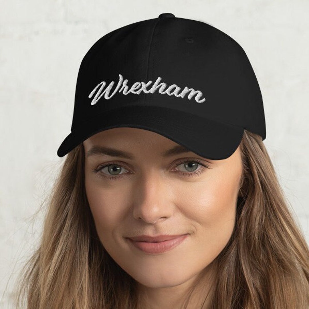 Wrexham Dad Hat Embroidered White Font Wrexham Hat Gift - Etsy