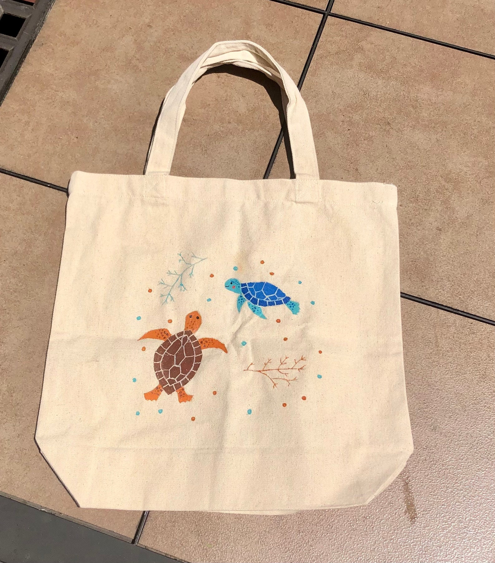 Turtle Tote Bag - Etsy