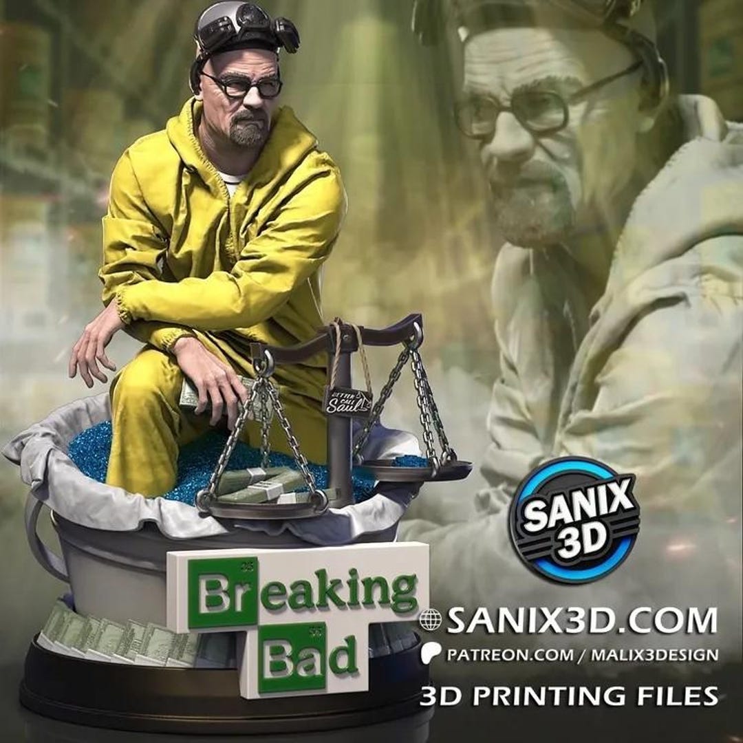 Walter White | Breaking Bad Various Sizes Resin 3D Print Fanart ...