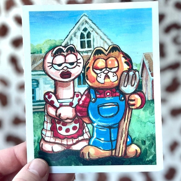 American Gothic Original Print - Etsy