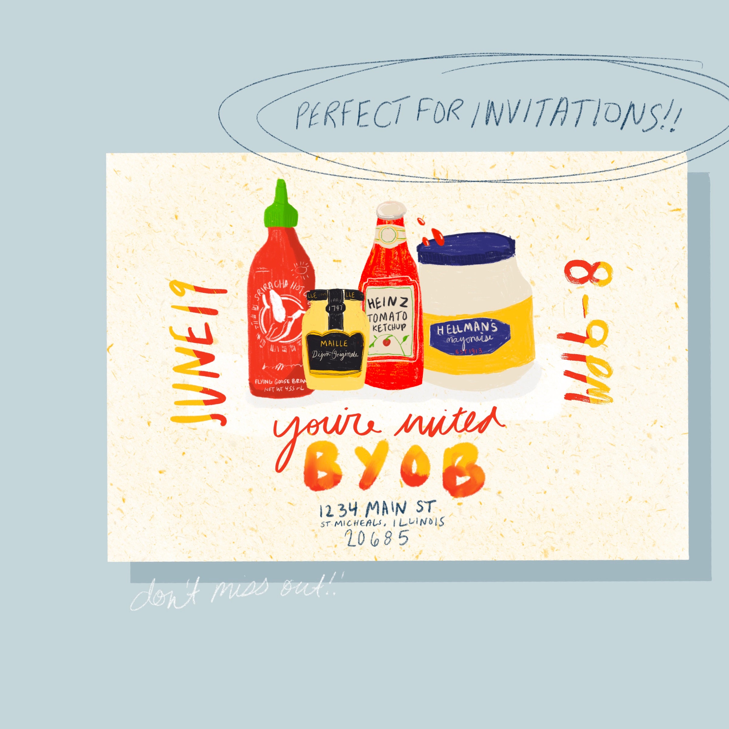 Condiments Clip Art *digital Only* .PNG File - Etsy