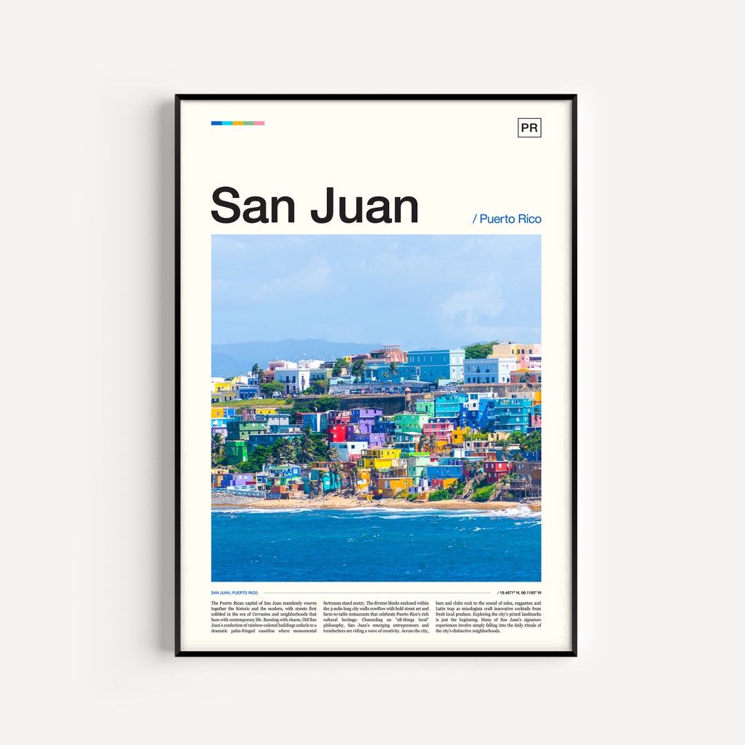 San Juan Print, San Juan Poster, San Juan Wall Art, San Juan Art Print ...