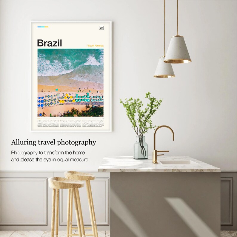 Brazil Print Brazil Poster Brazil Art Brazil Wall Art - Etsy