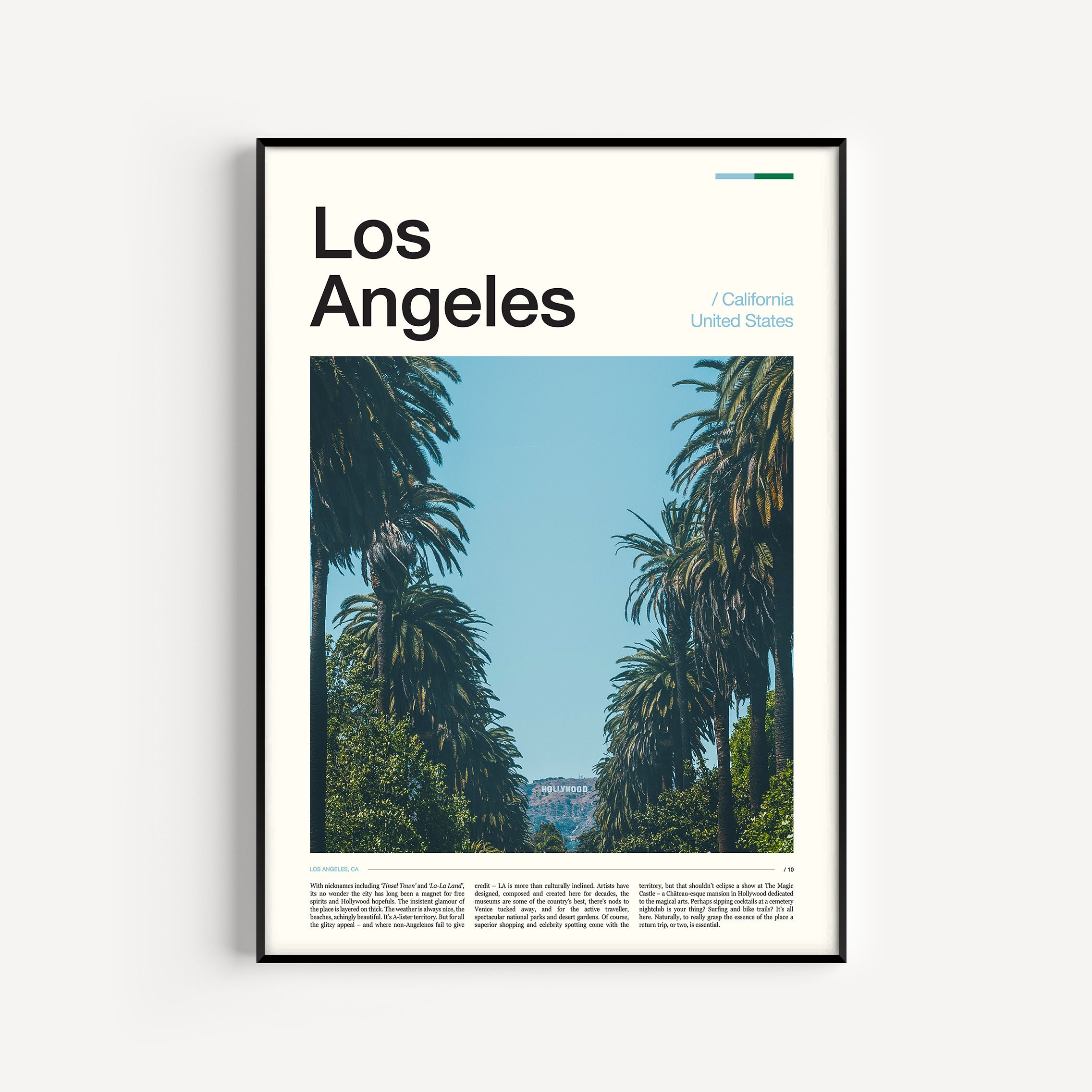 Los Angeles Print Los Angeles Poster Los Angeles Wall Art - Etsy
