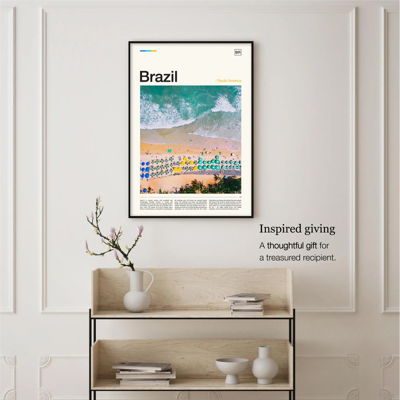 Brazil Print Brazil Poster Brazil Art Brazil Wall Art - Etsy