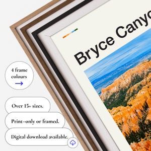 Bryce Canyon Utah, National Park Poster, National Park Gift, National ...