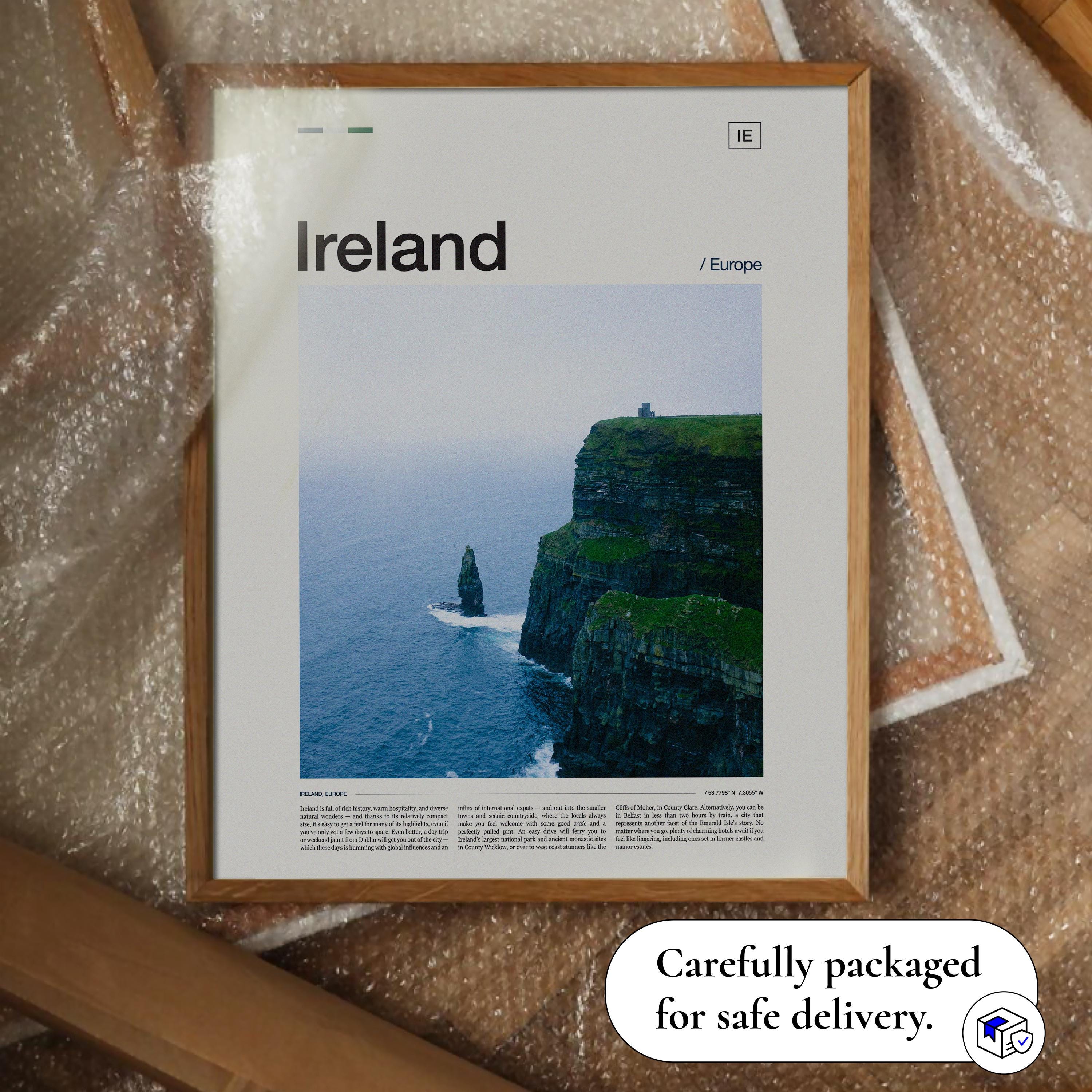 Ireland Print, Ireland Poster, Ireland Wall Art, Ireland Art Print ...