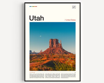 Utah Travel Poster - Etsy