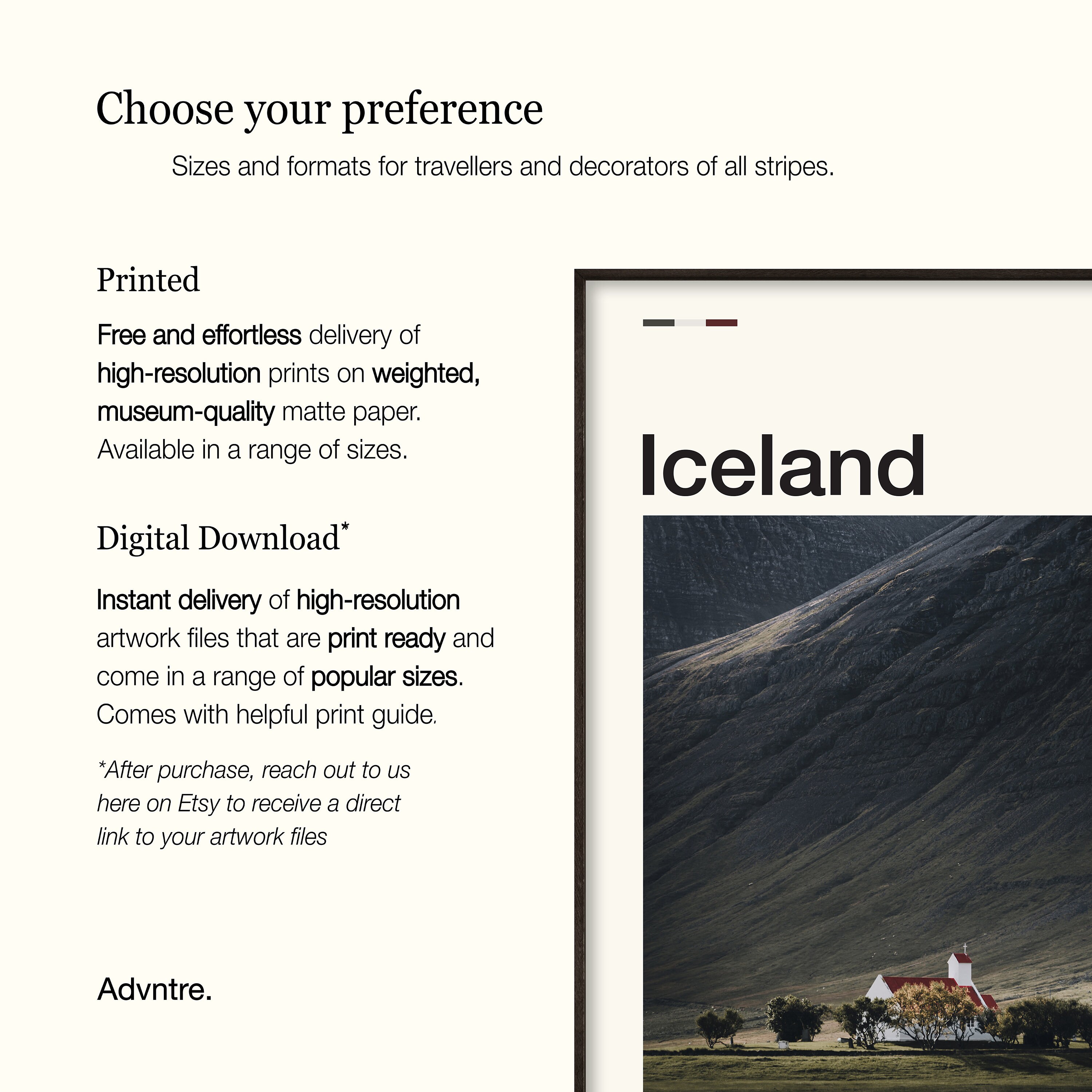 Iceland Print, Iceland Poster, Iceland Landscape, Iceland Wall Art sold ...
