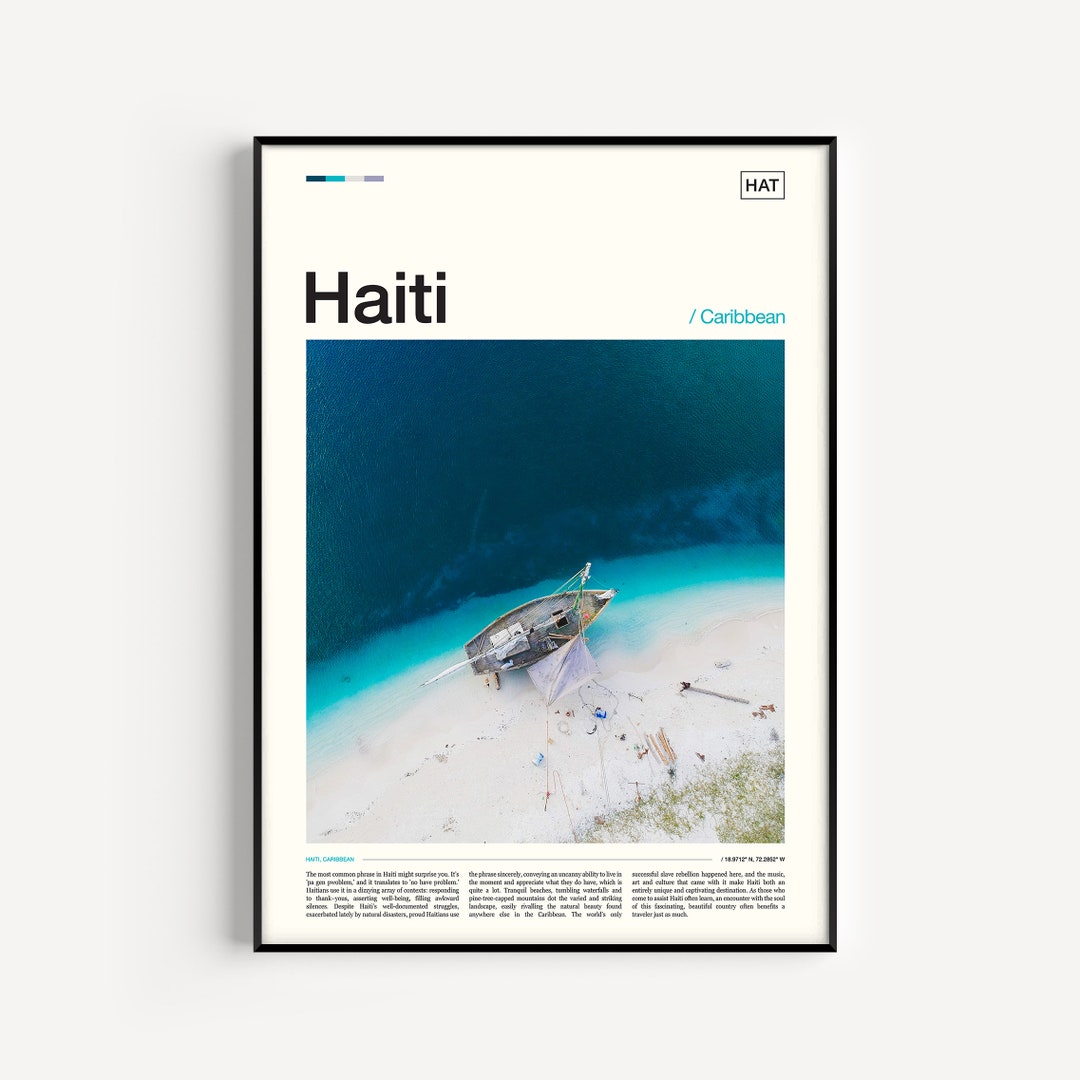 Haiti Print, Haiti Poster, Haiti Wall Art, Haiti Travel, Haiti Art ...