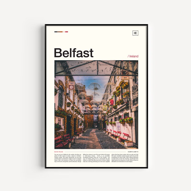 Belfast Poster - Etsy UK