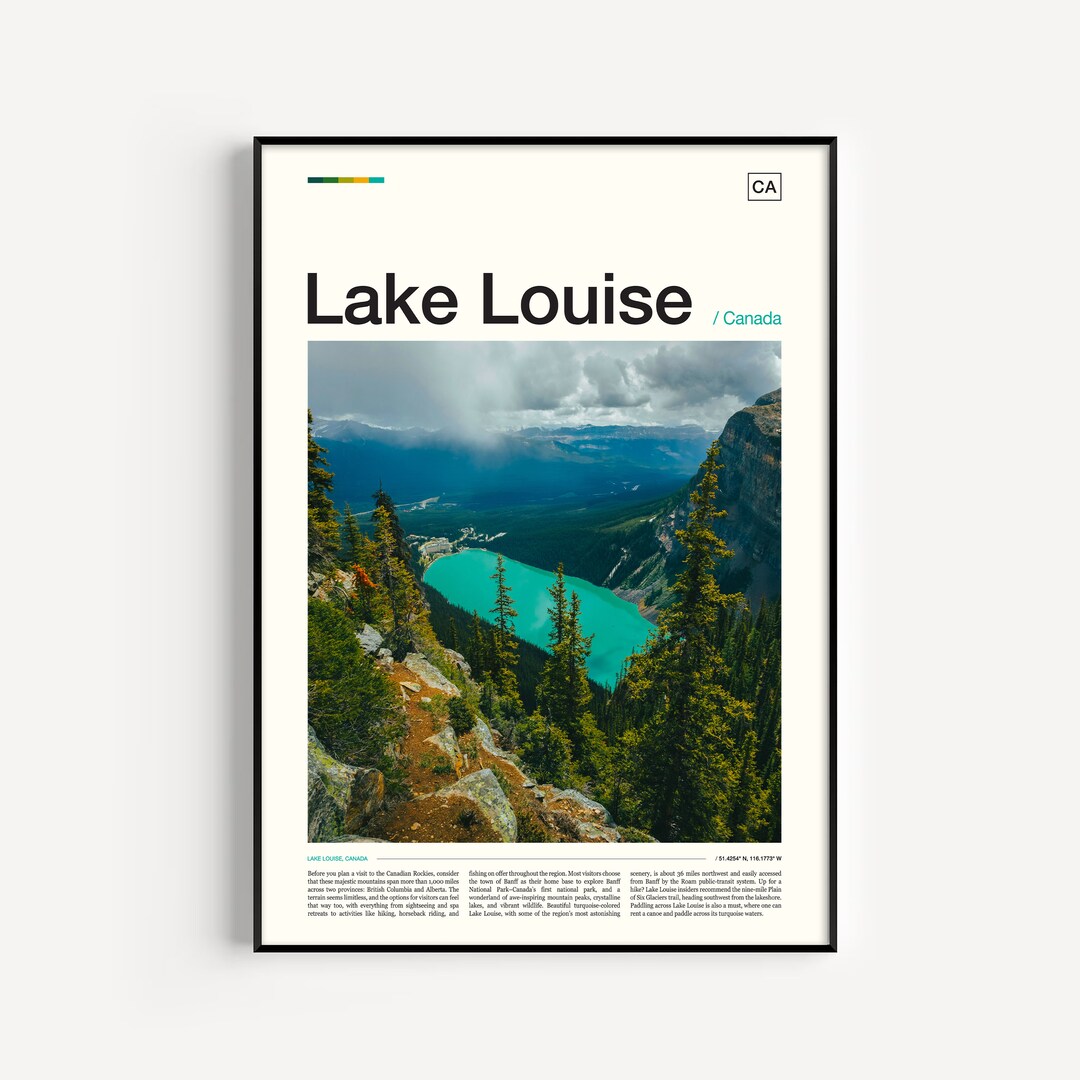 Lake Louise Print, Lake Louise Poster, Lake Louise Wall Art, Lake ...