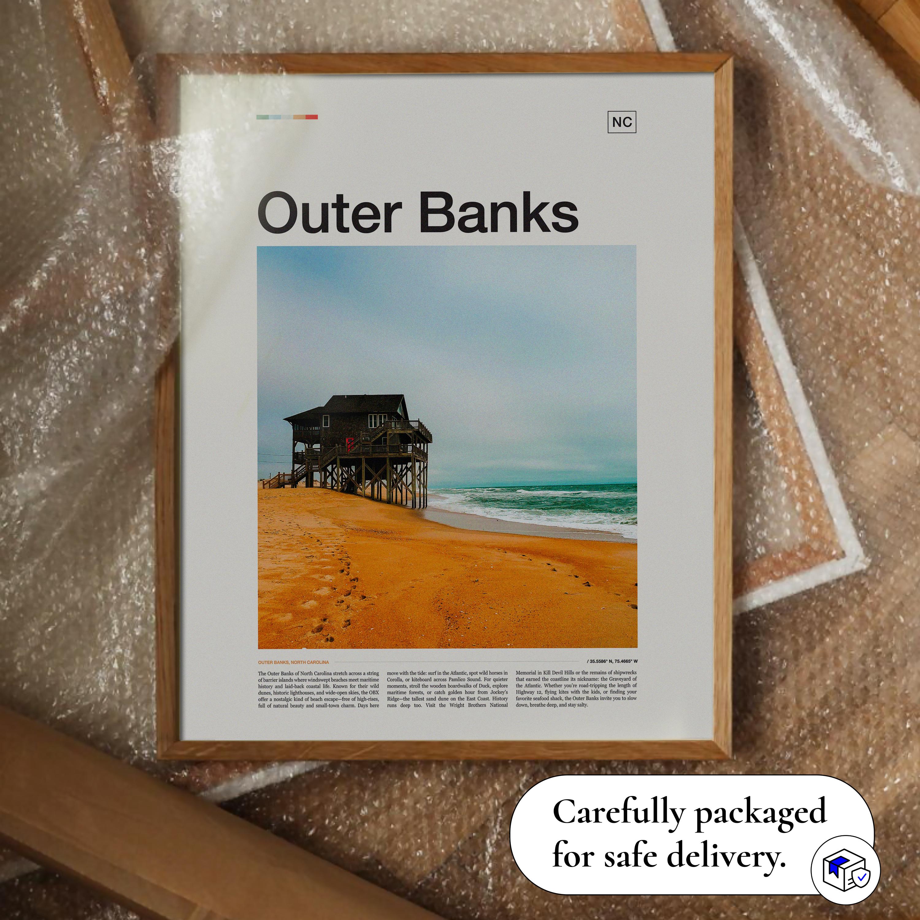 Outer Banks Print, Outer Banks Poster, Outer Banks Wall Art, Outer ...