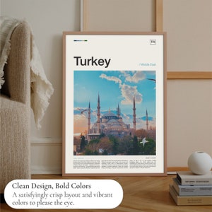 Turkey Print, Turkey Poster, Turkey Wall Art, Turkey Artwork, Turkey ...