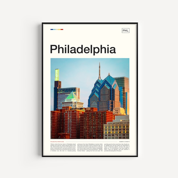 Philadelphia Poster - Etsy