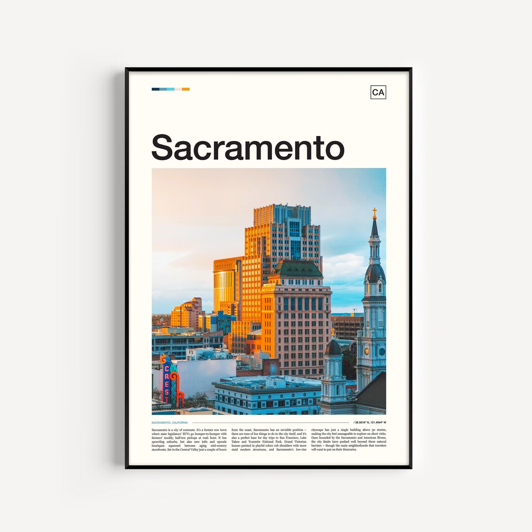 Sacramento Print, Sacramento Poster, Sacramento Wall Art, Sacramento ...