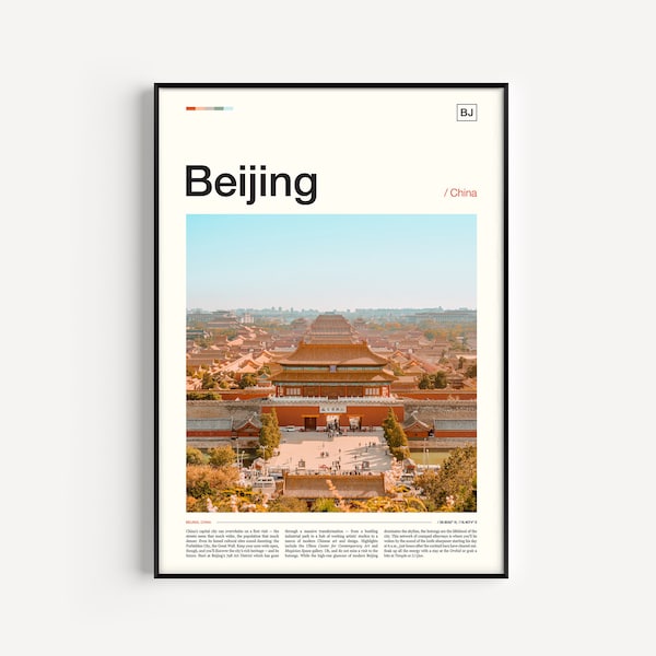 Beijing Travel Poster - Etsy