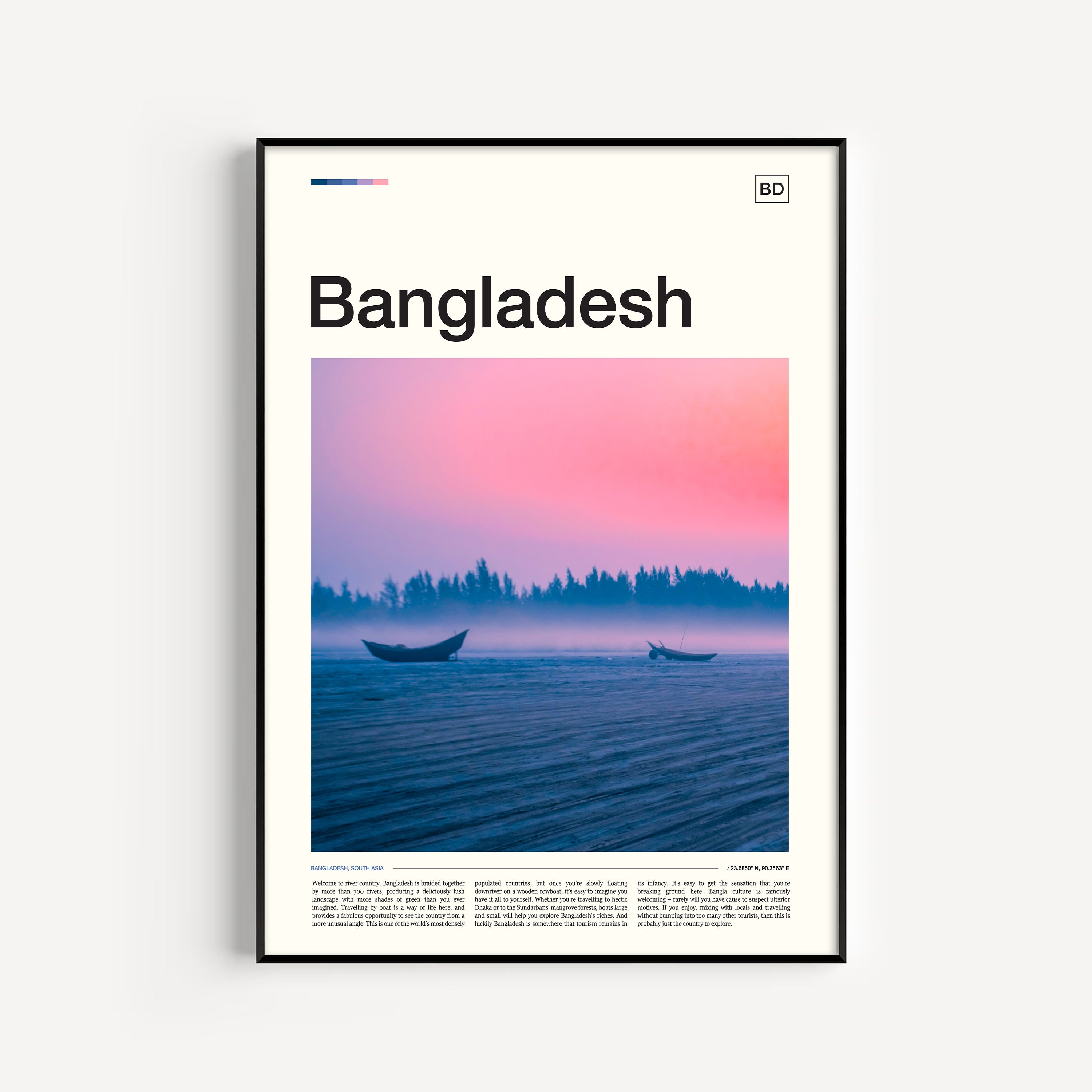 Bangladesh Print Bangladesh Poster Bangladesh Wall Art - Etsy