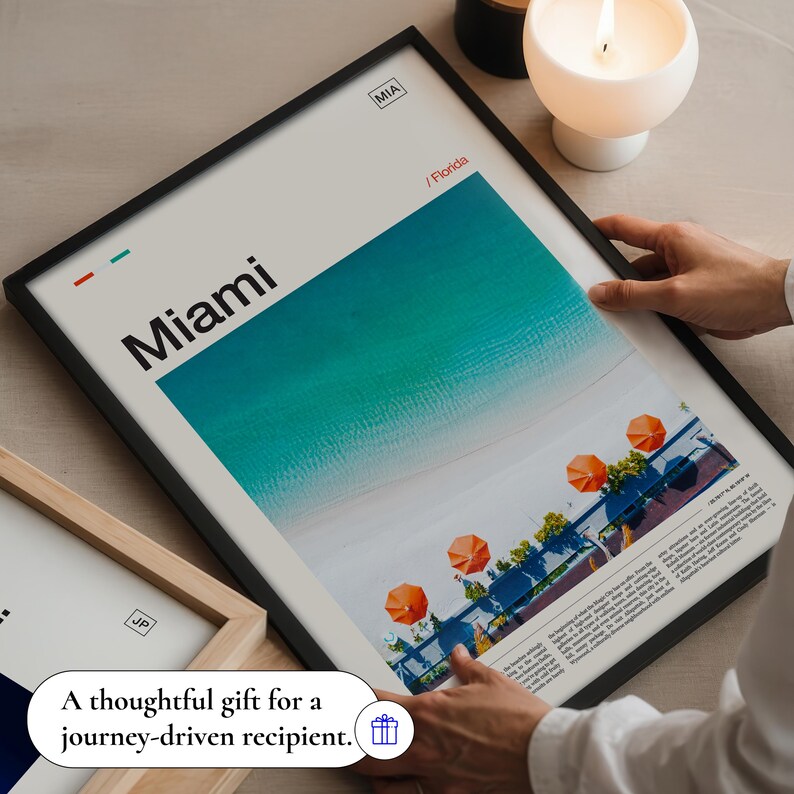 Miami Print, Miami Poster, Miami Beach Print, Miami Wall Art, Miami Art ...