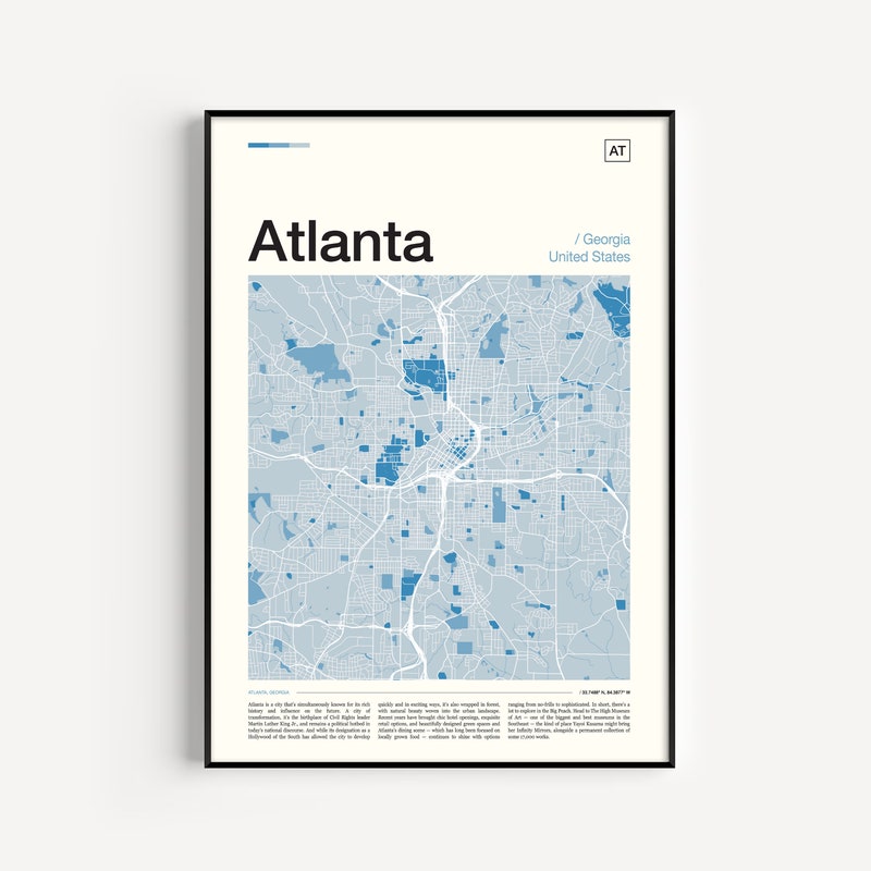 Atlanta Print - Etsy