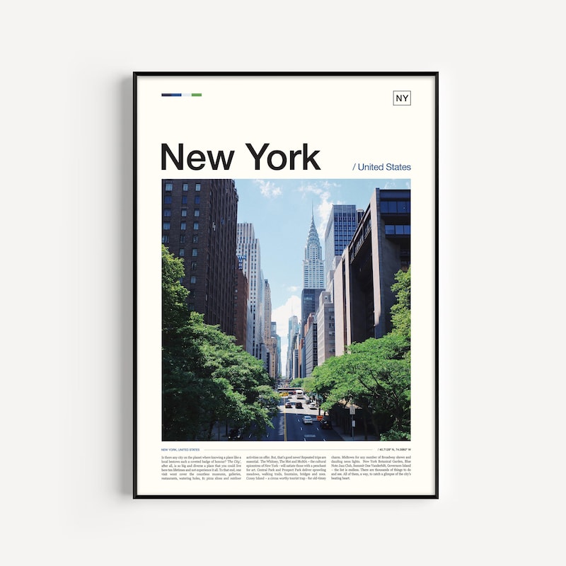 New York City Poster - Etsy
