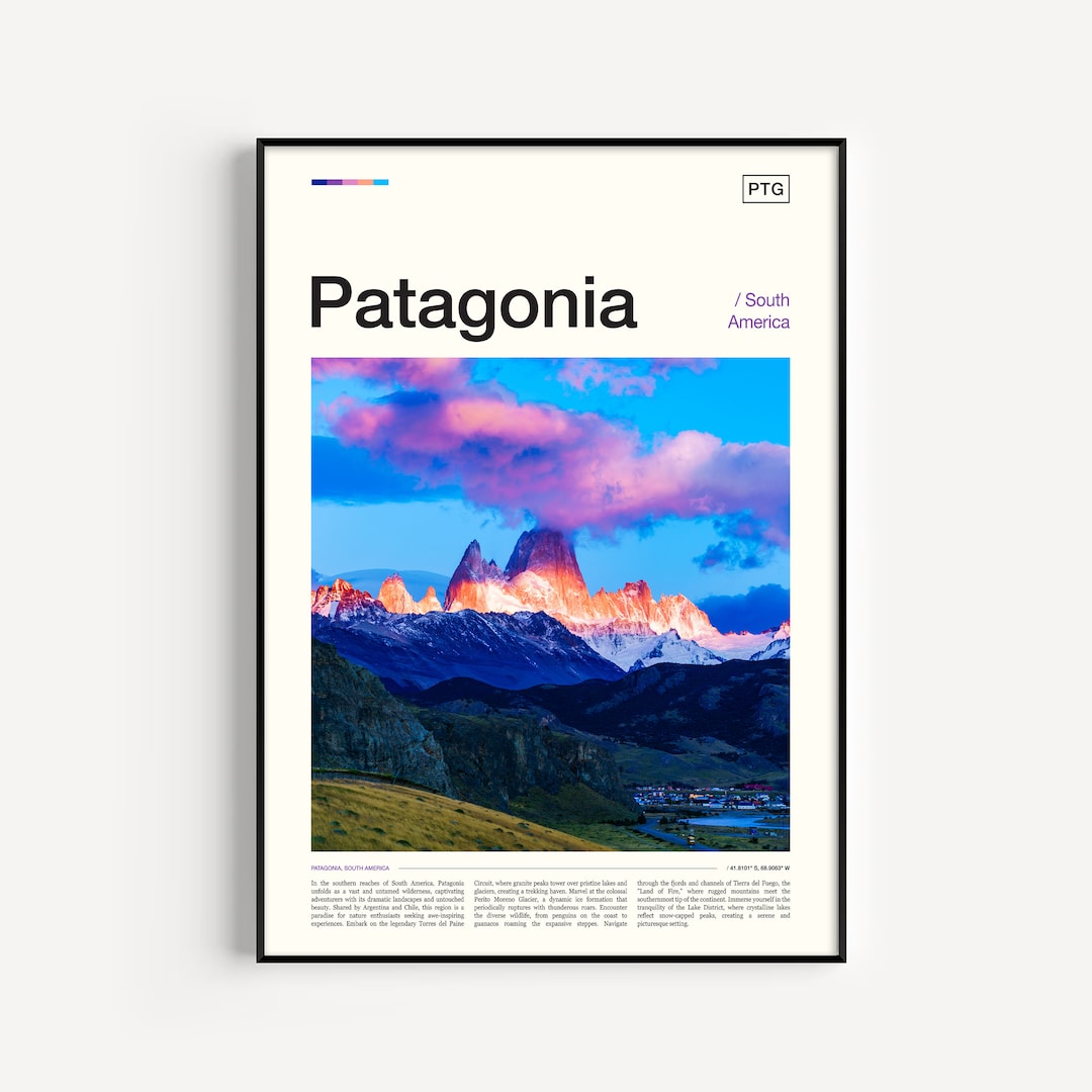 Patagonia Poster, Patagonia Photo, Patagonia Print, Argentina Poster ...