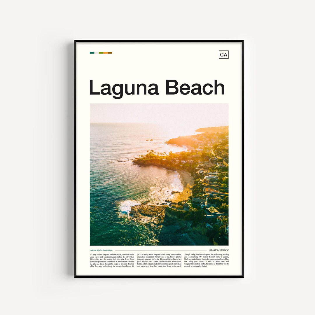 Laguna Beach Print, Laguna Beach Poster, Laguna Beach Art Print, Laguna ...