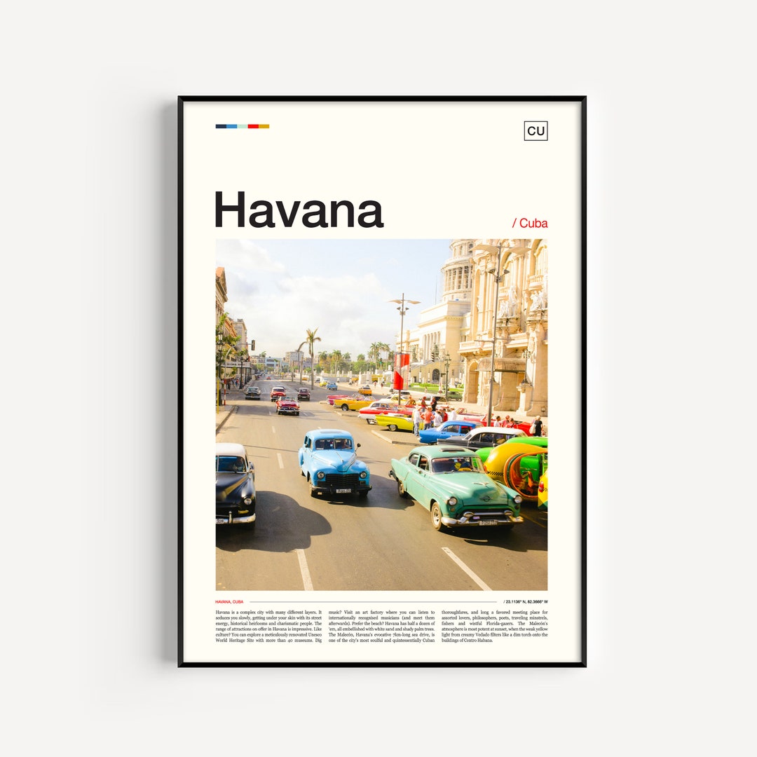Havana Print, Havana Poster, Havana Wall Art, Havana Art Print, Havana ...