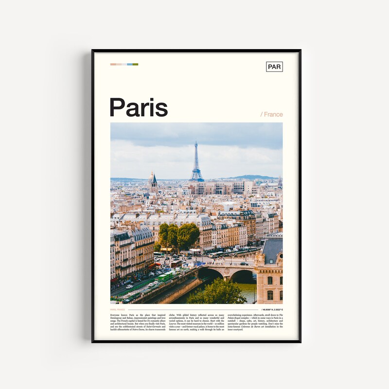 Paris Poster - Etsy