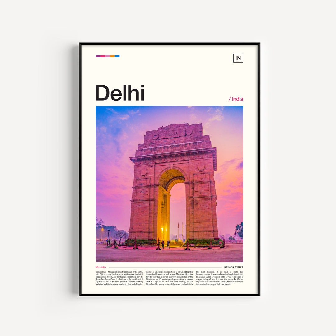 Delhi Print, Delhi Poster, Delhi Wall Art, Delhi Art Print, Delhi Photo ...