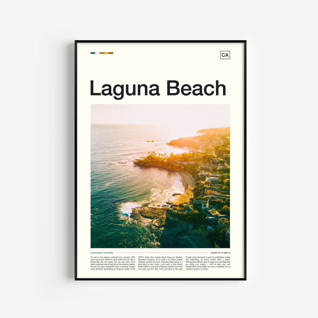 Laguna Beach Print, Laguna Beach Poster, Laguna Beach Art Print, Laguna ...