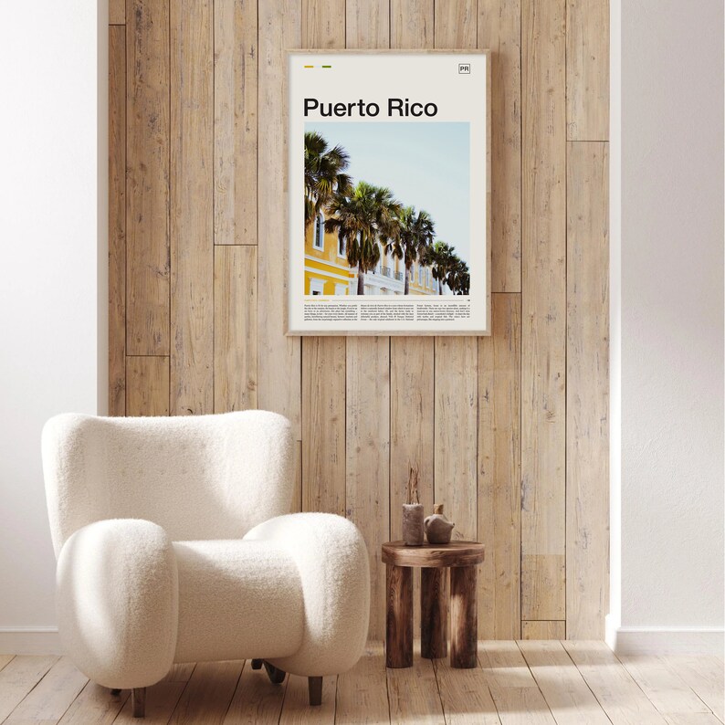 Puerto Rico Print Puerto Rico Wall Art Puerto Rico Poster | Etsy