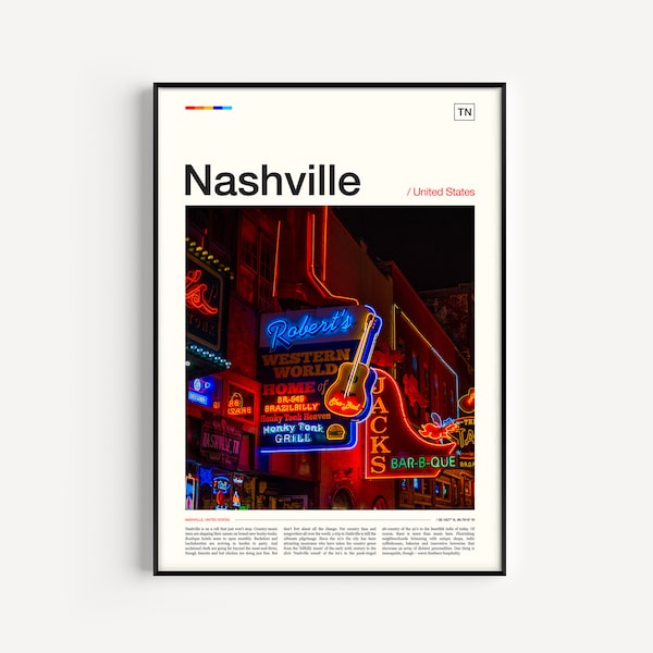 Nashville Poster - Etsy