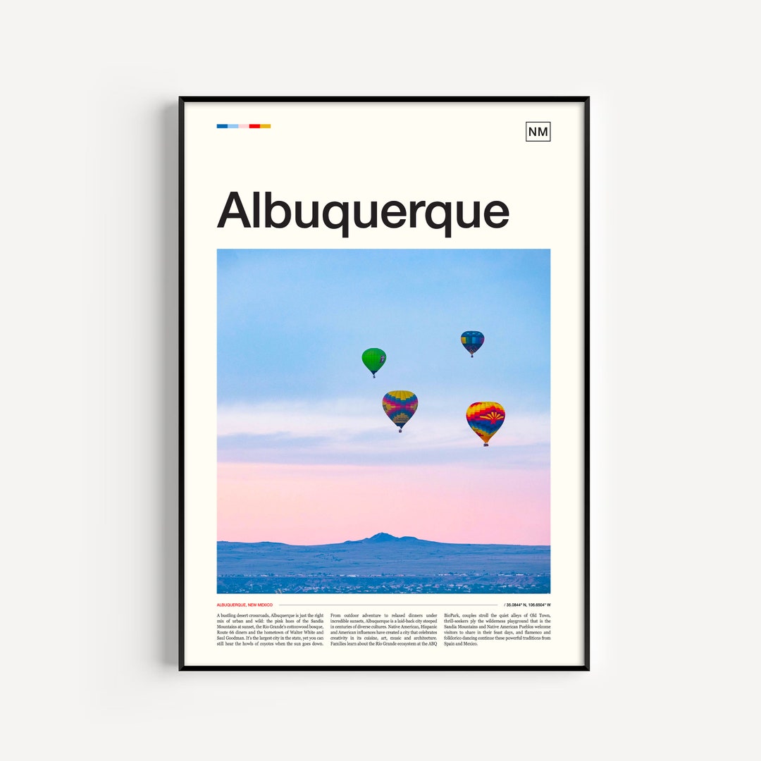 Albuquerque Print, Albuquerque Poster, Albuquerque Art Print ...