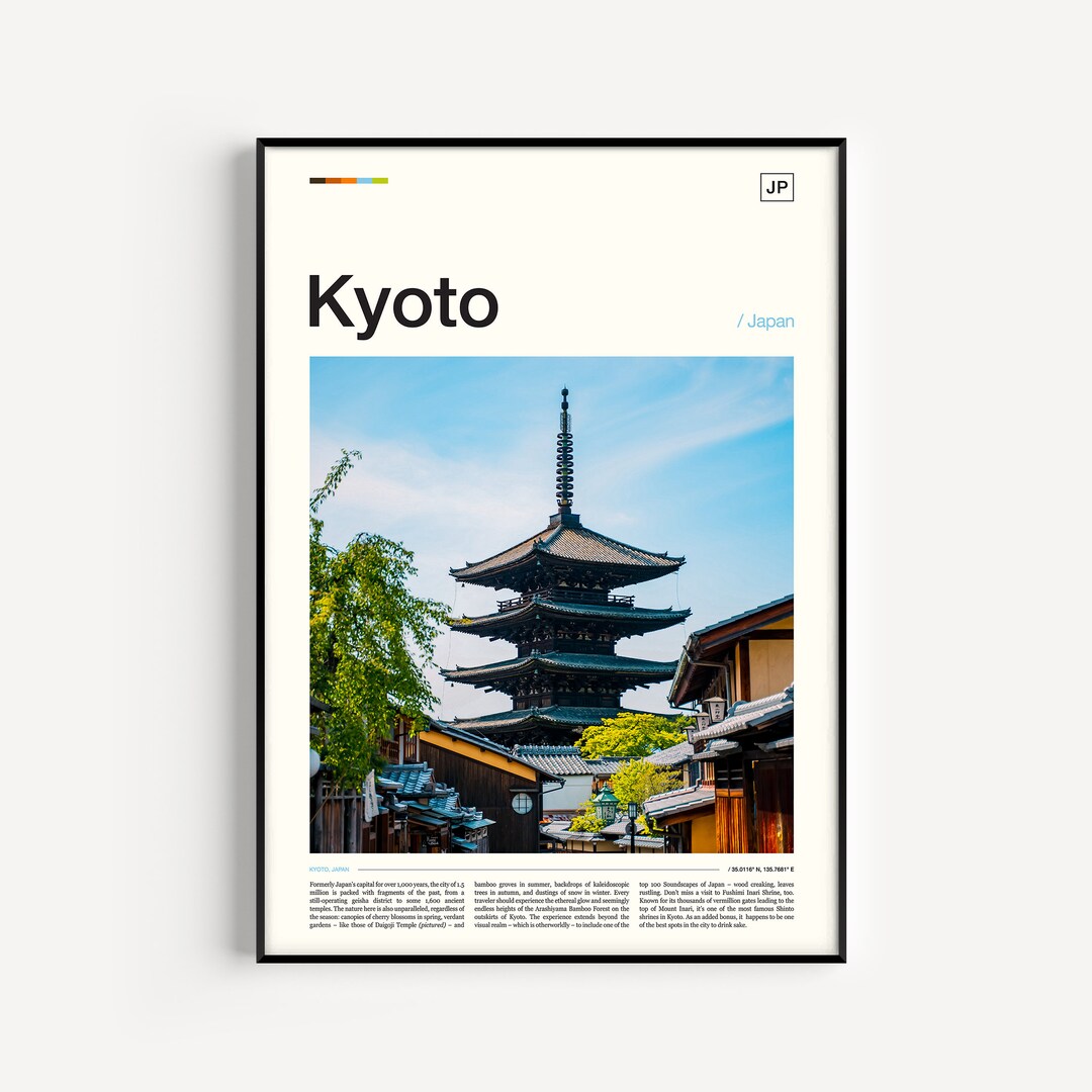 Kyoto Print, Kyoto Poster, Kyoto Wall Art, Kyoto Art Print, Kyoto ...