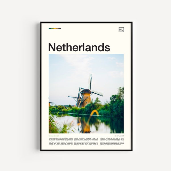 Netherlands Poster - Etsy
