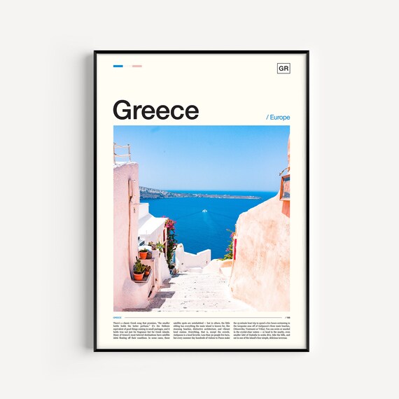 Greece Print Greece Wall Art Greece Poster Greece Photo - Etsy