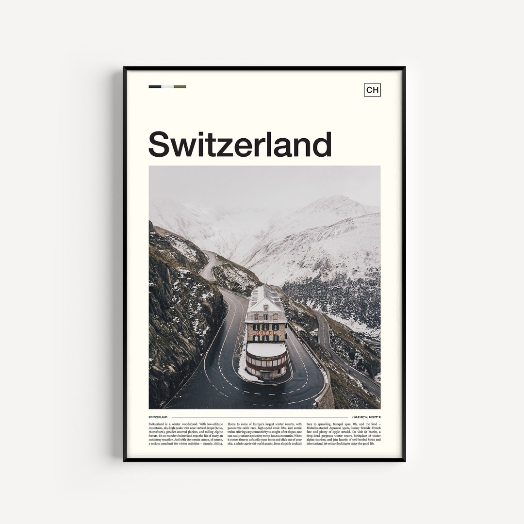 Switzerland Print, Switzerland Art, Switzerland Poster, Switzerland ...